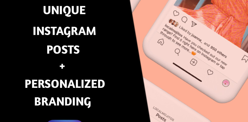 Unique Instagram Posts with Personalized Branding